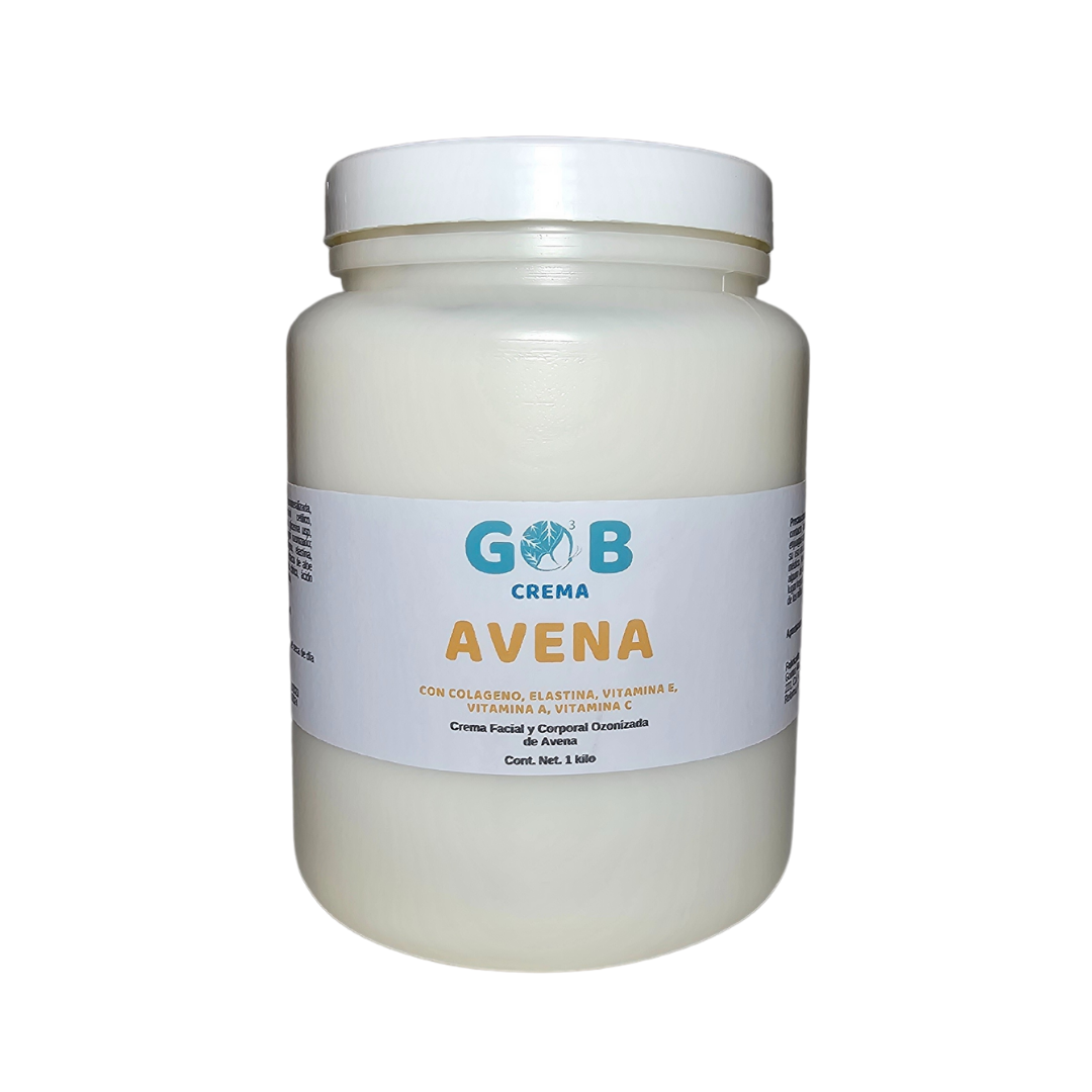 Crema Facial y Corporal Ozonizada de Avena GOB | Hidratación Profunda